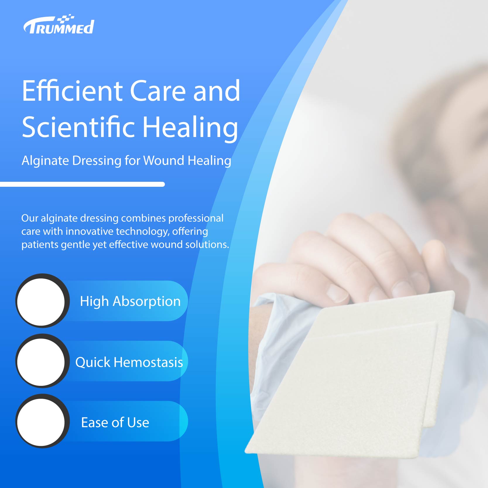 Efficient Care and Scientific Healing——Alginate Dressing for Wound Healing